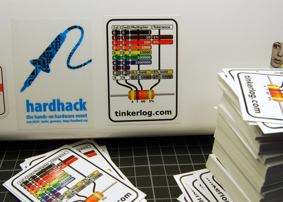 Resistor cheat sticker – tinkerlog